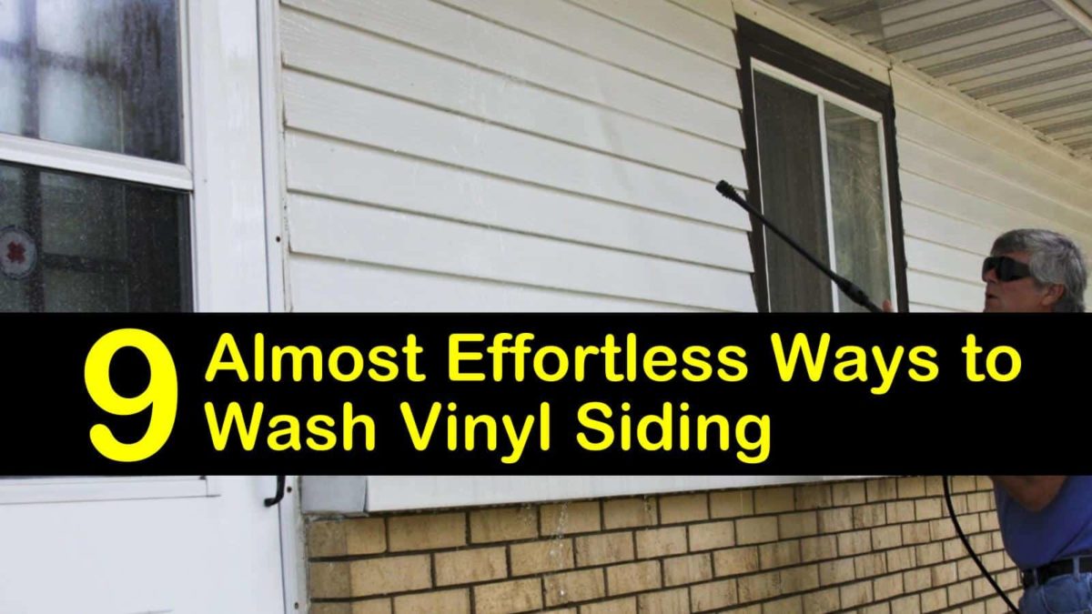 Best way to pressure wash vinyl siding store